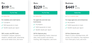 SEMrush Pricing Plans 2025- Choose Best Plan For Business