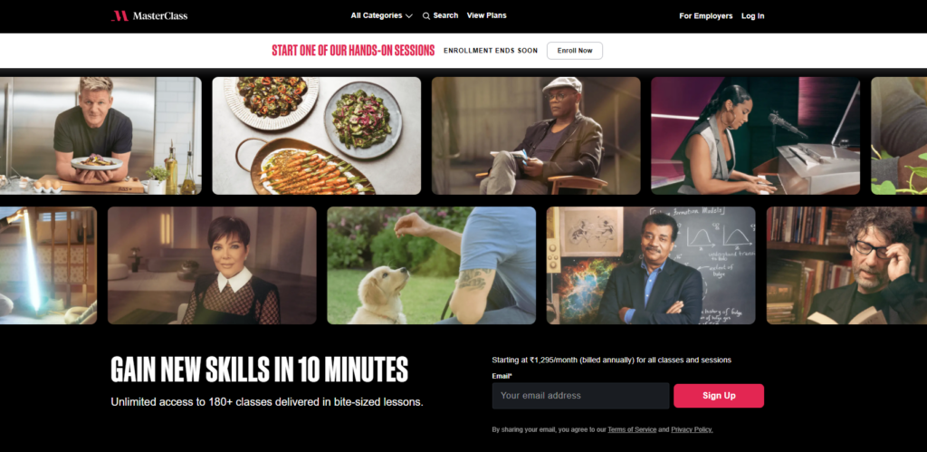 Masterclass Coupon, Promo Codes 2025- Up to 50% OFF