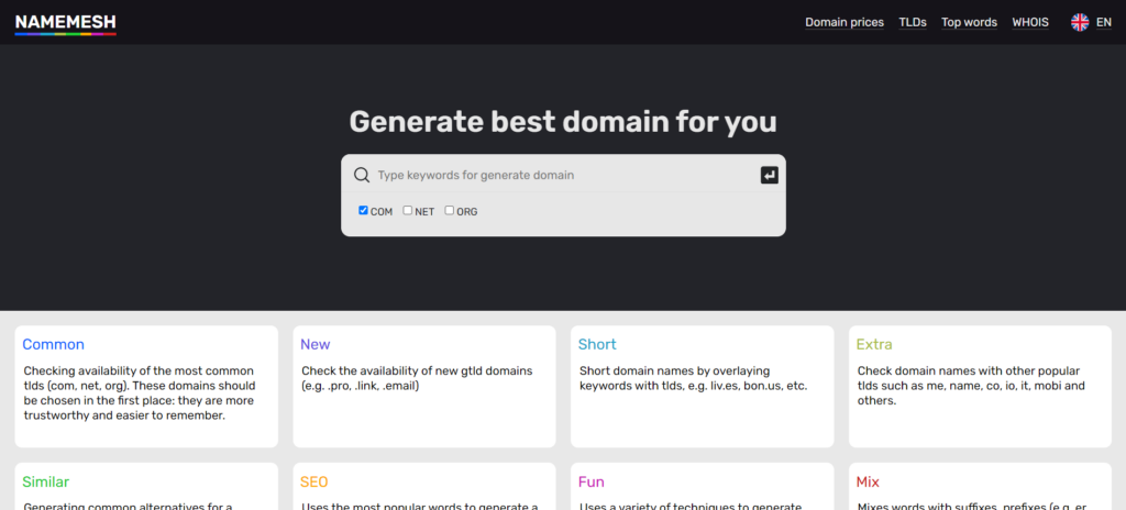 10 Best Free Domain Name Generators for Your Website
